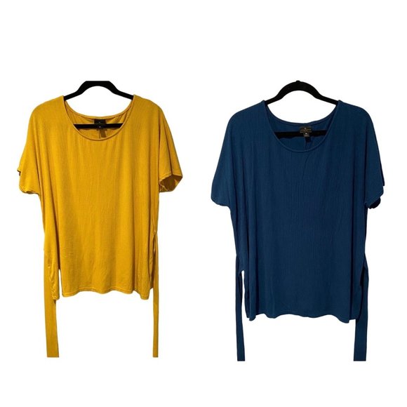 Worthington | Tops | Set Of Two Worthington Size Xl Yellow And Blue ...